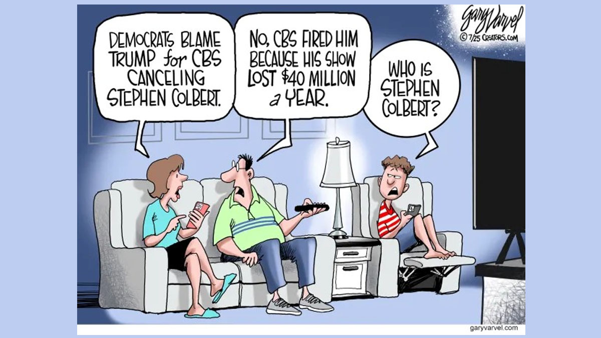 The response to CBS cancelling Colbert is very revealing - The Punching ...